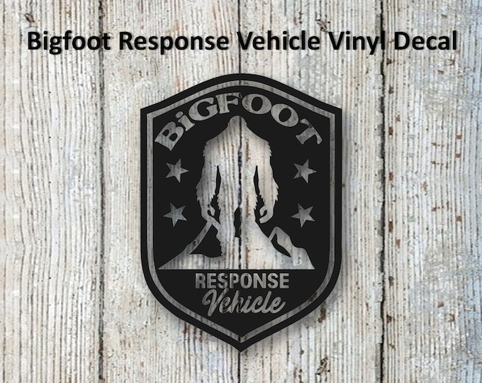 Original River Trees and Bigfoot Large RV Vinyl Decal RV Decal Bigfoot ...