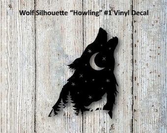 Wolf Silhouette Decal - Etsy
