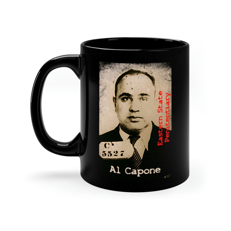 Al Capone Retro Distressed Edge Mug Shot Mug Al Capone Coffee - Etsy
