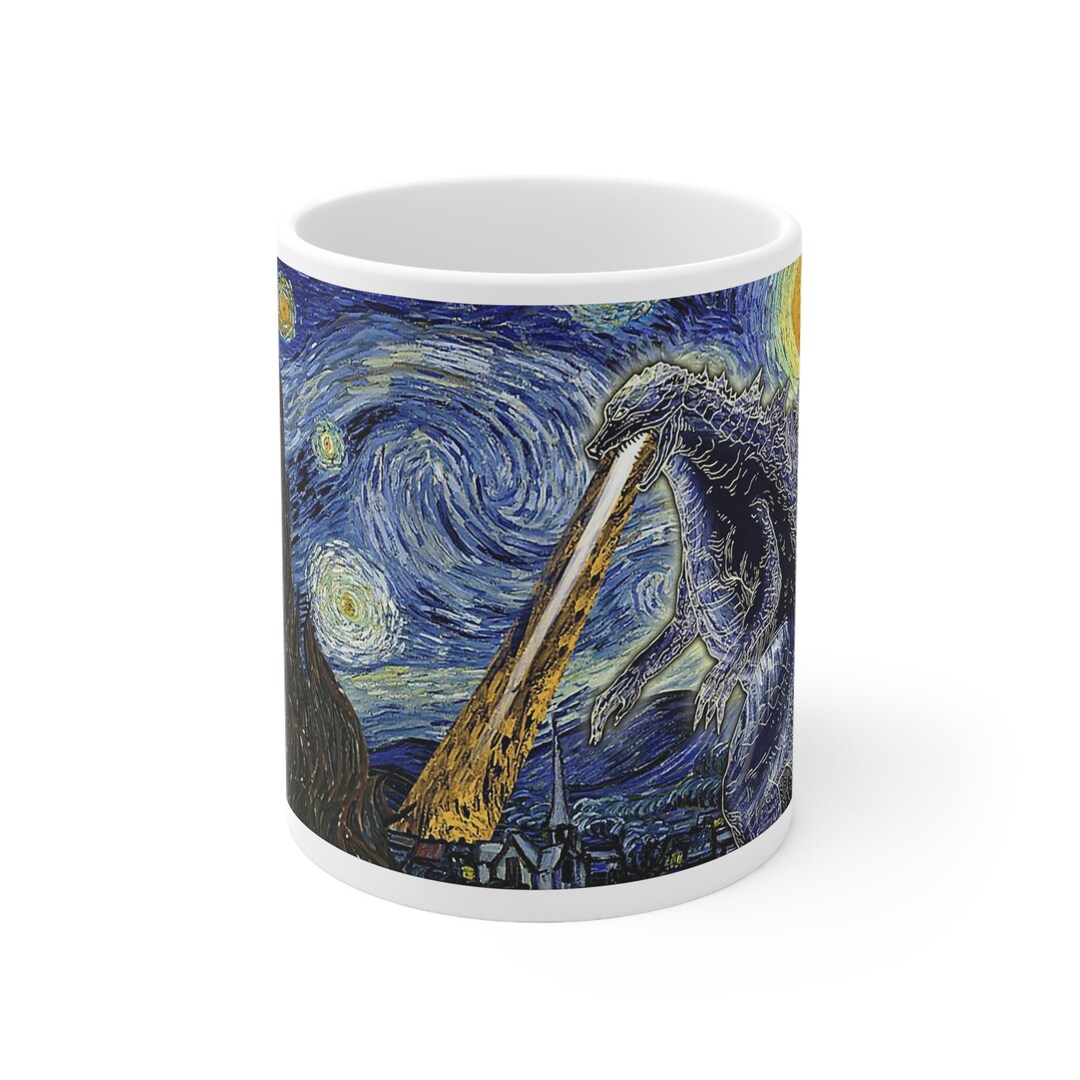 Godzilla, King of the Monsters, Starry Night, Vincent Van Gogh, Gojira ...