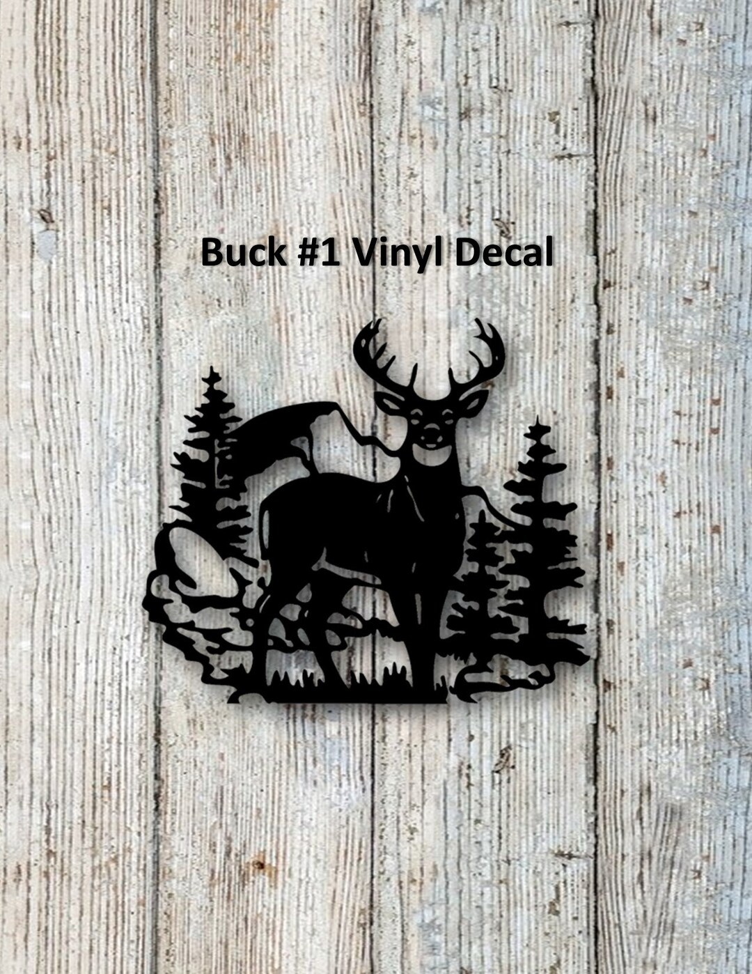 Deer "buck" #1 Vinyl Decal - Etsy