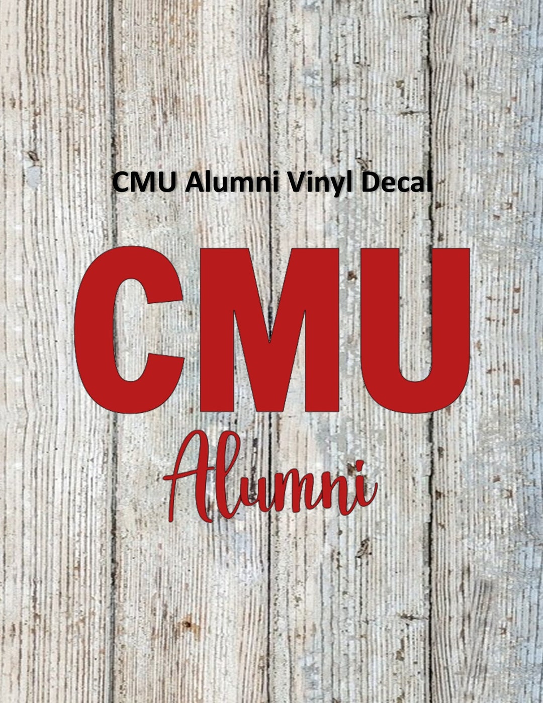 CMU Alumni Vinyl Decal - Etsy