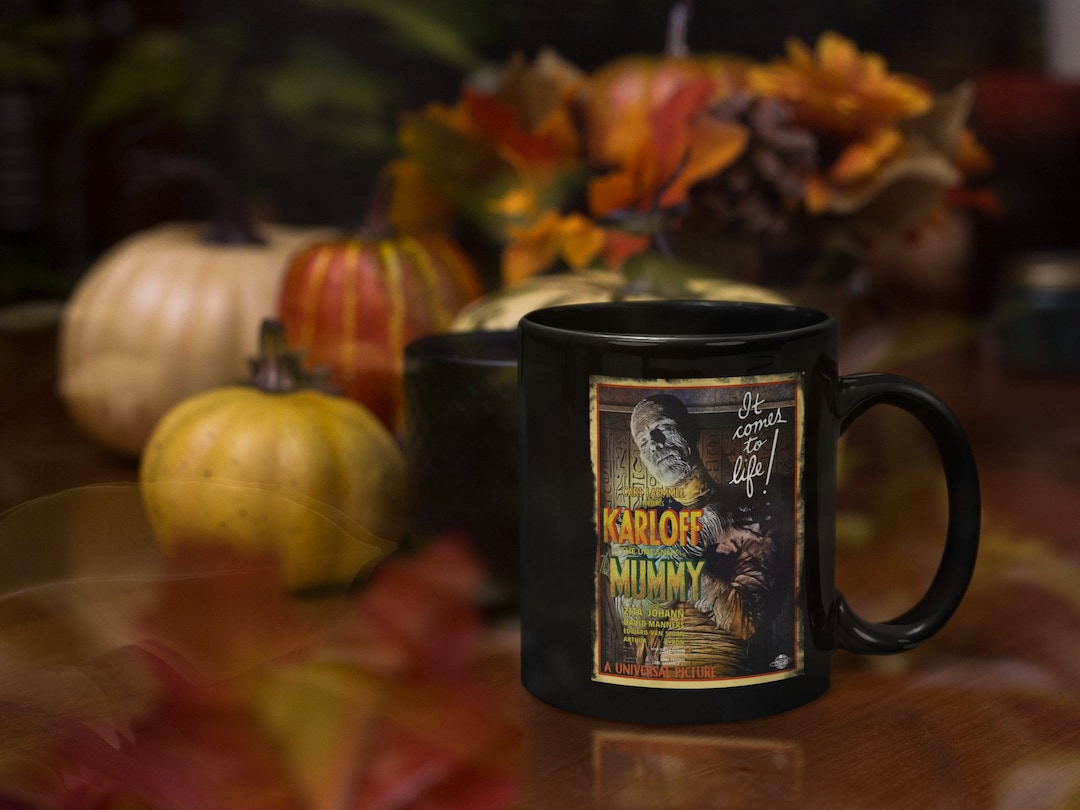 The Mummy Retro Distressed Edge Movie Poster Mug, the Mummy Mug, the ...