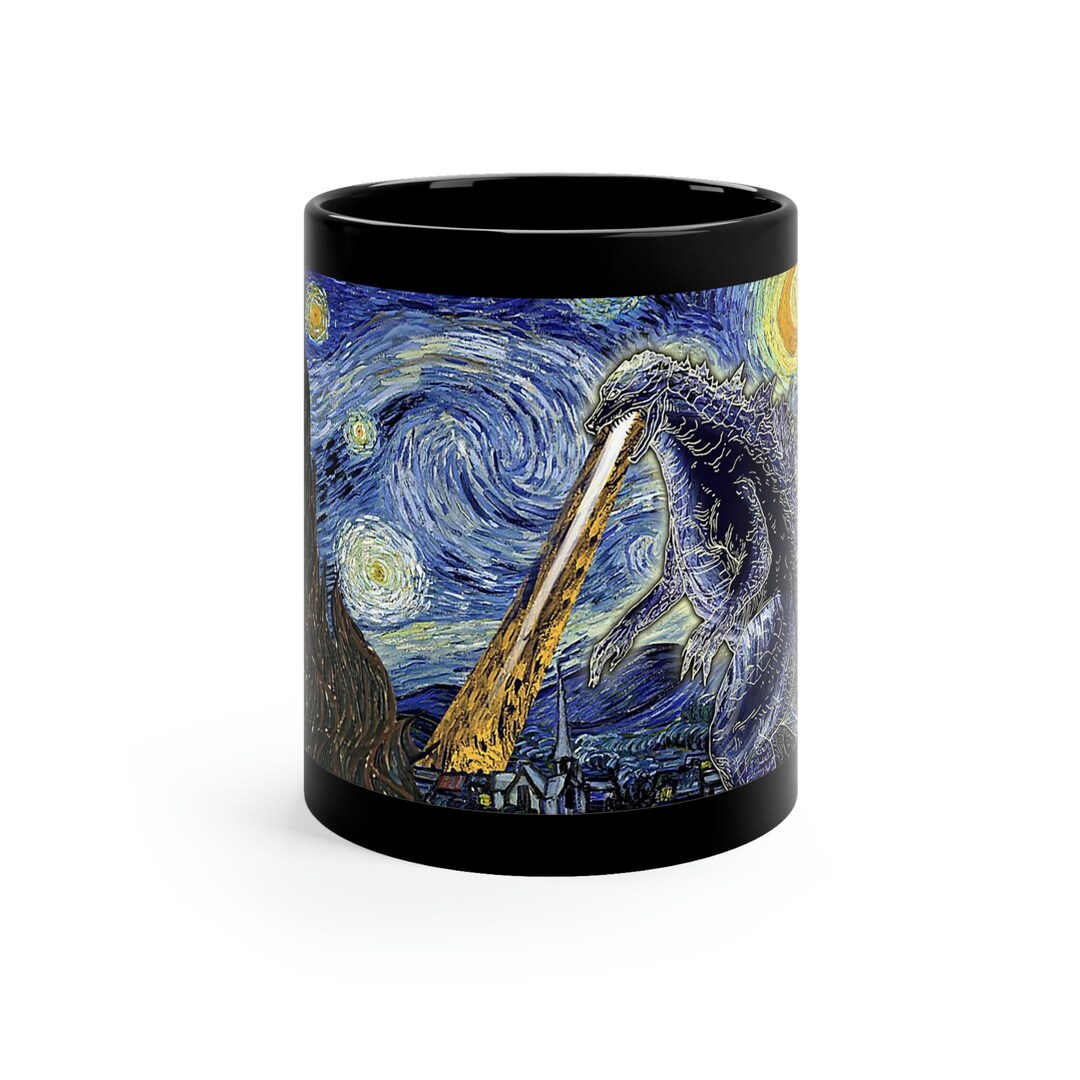 Godzilla, King of the Monsters, Starry Night, Vincent Van Gogh, Gojira ...
