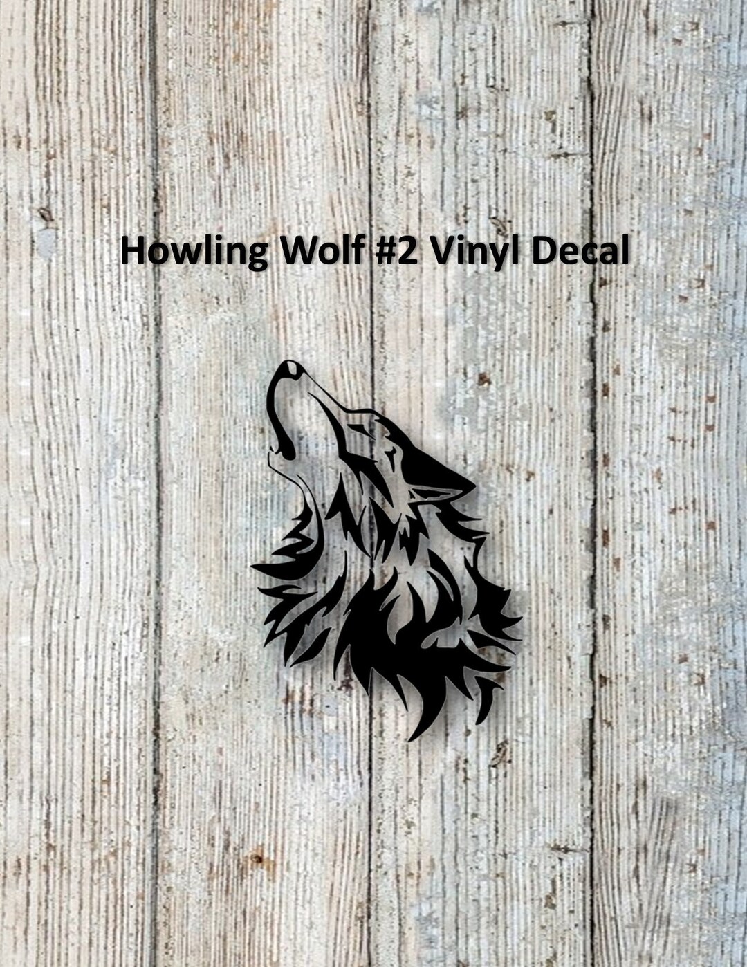 Wolf Howling #2 Vinyl Decal - Etsy