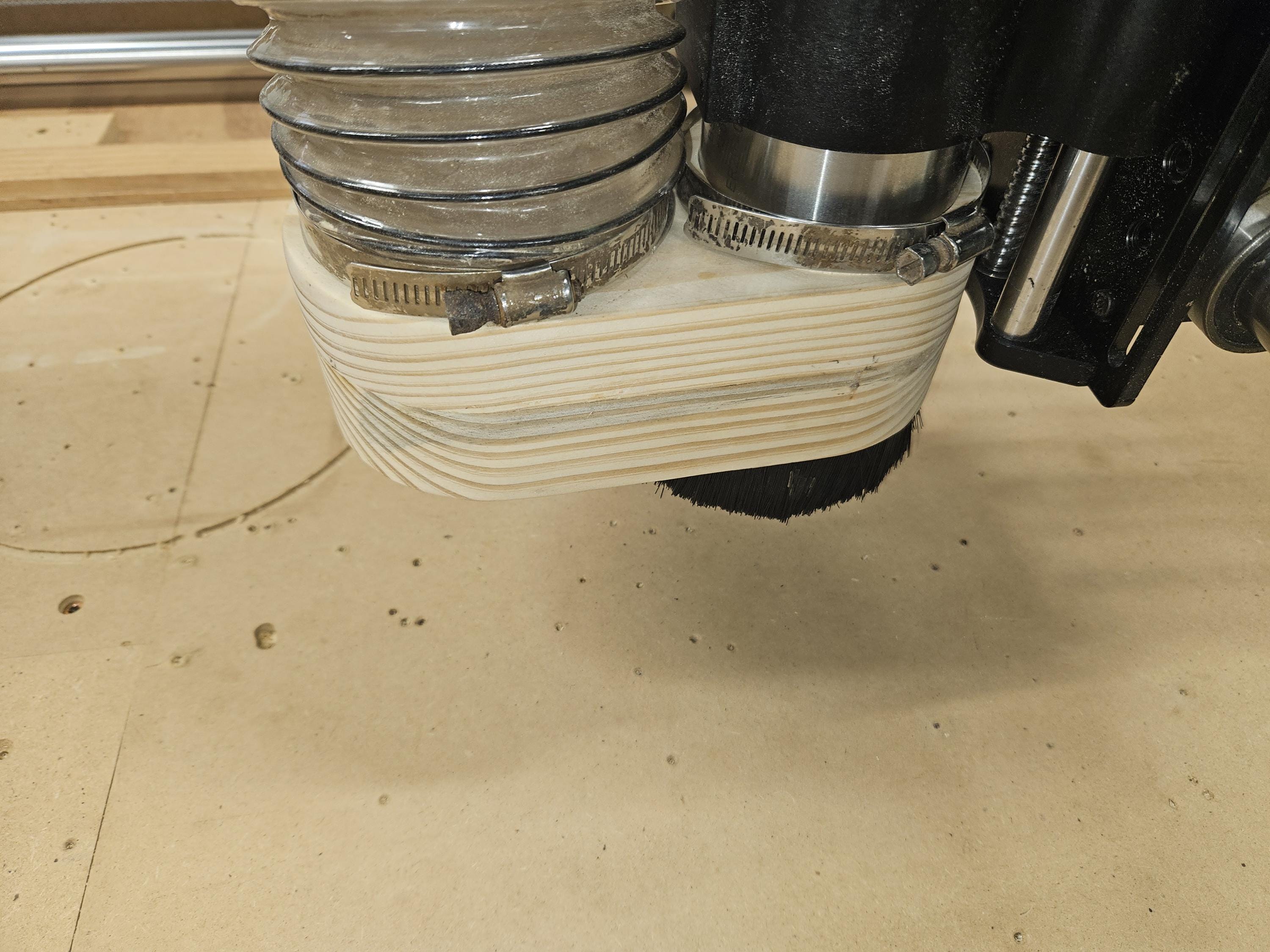 80mm Wooden Dust Boot Design for 80mm Spindle CNC 2" or 4"hose - Etsy