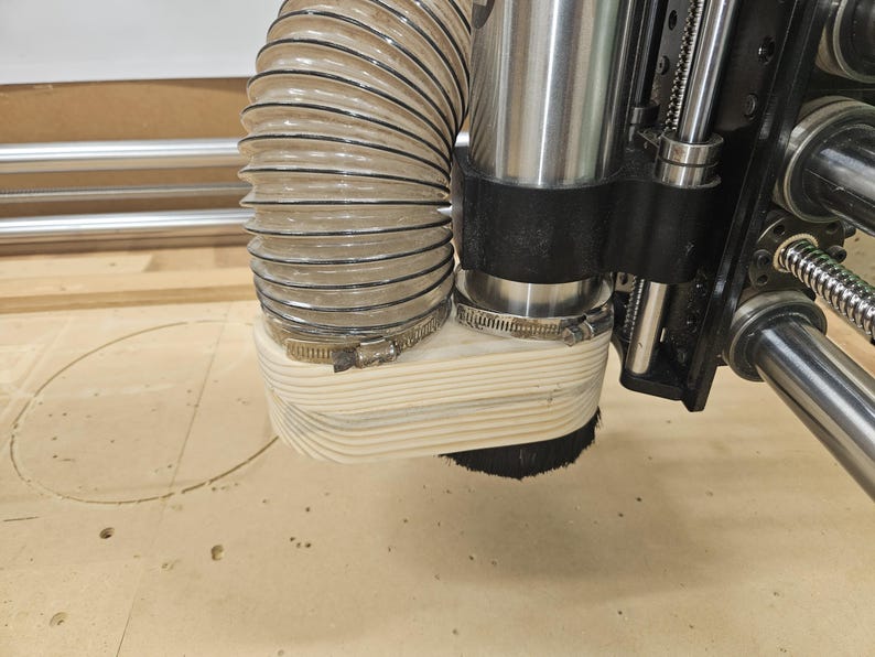 80mm Wooden Dust Boot Design for 80mm Spindle CNC 2" or 4"hose - Etsy