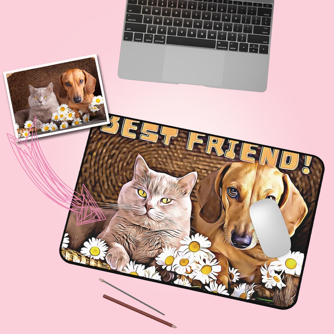 Custom Pet Desk Mat,name Custom Dog Desk Mat,personalized Pet Desk Mat ...