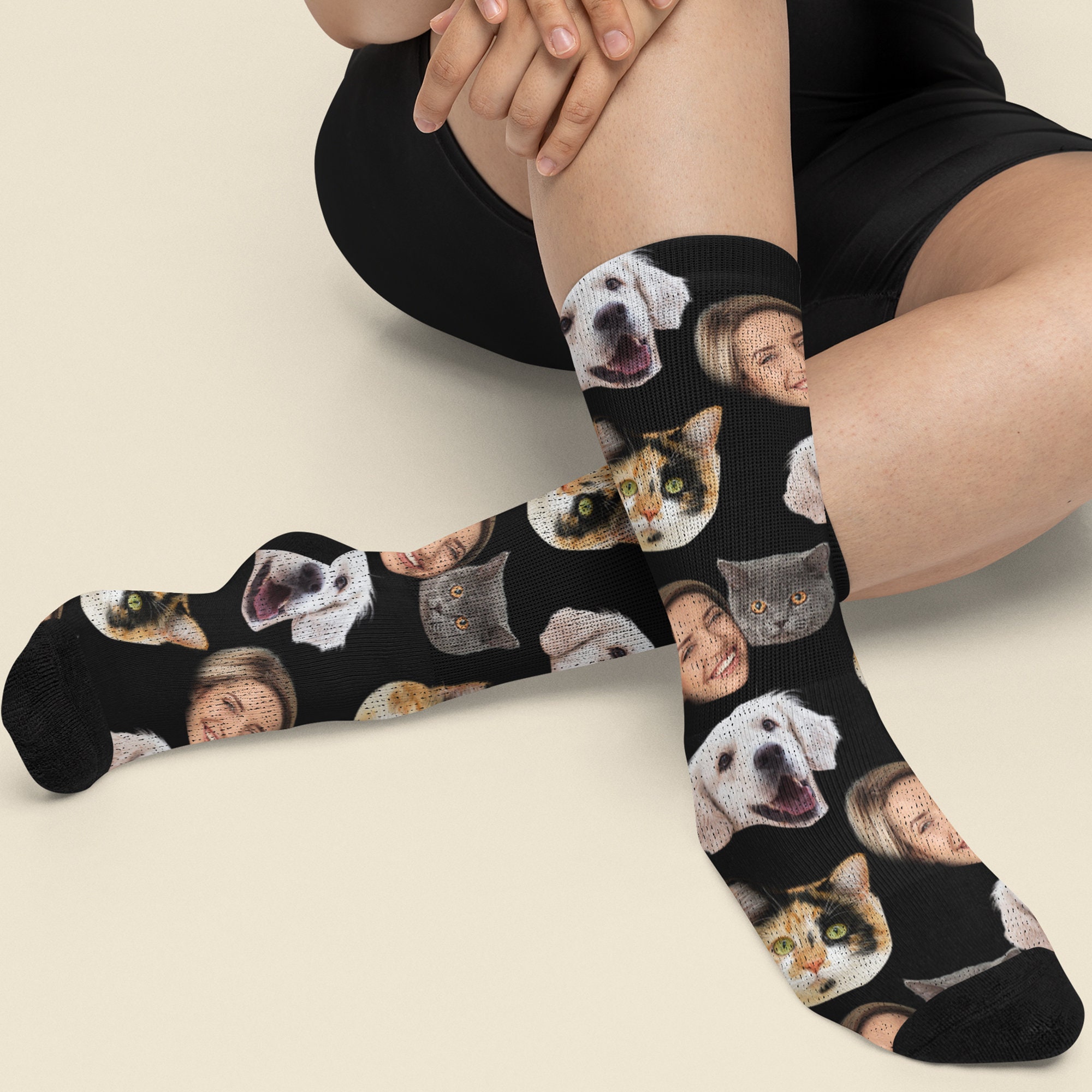 Custom Pet Socks, Customized Socks With Any Photos and Text ...