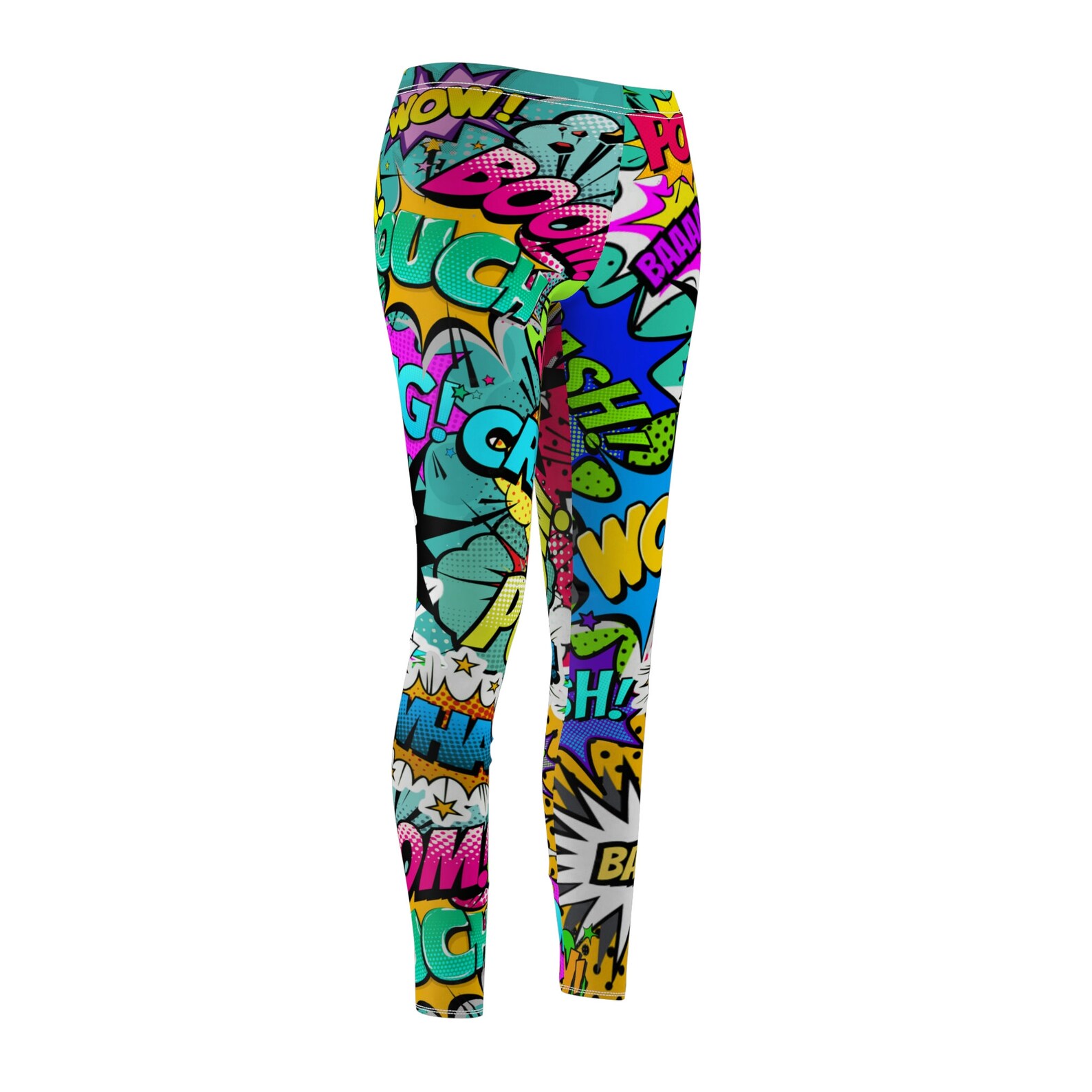 Fun Comic Pop Art Leggings Comic Cartoon Yoga Leggings Comic Leggings ...