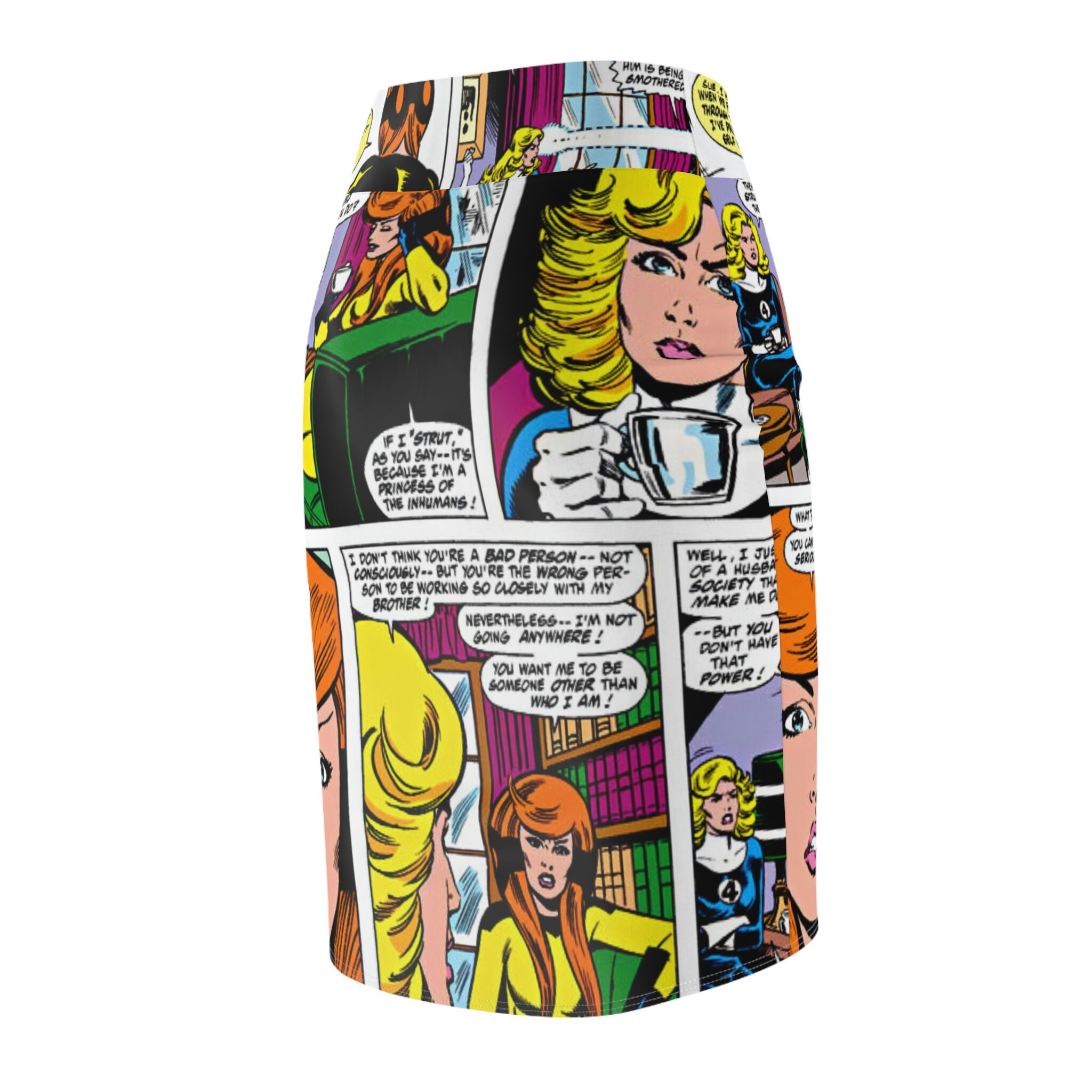 Comic Book Skirt Comic Art Comic Lover Skirt Pop Art Skirt Retro Skirt ...