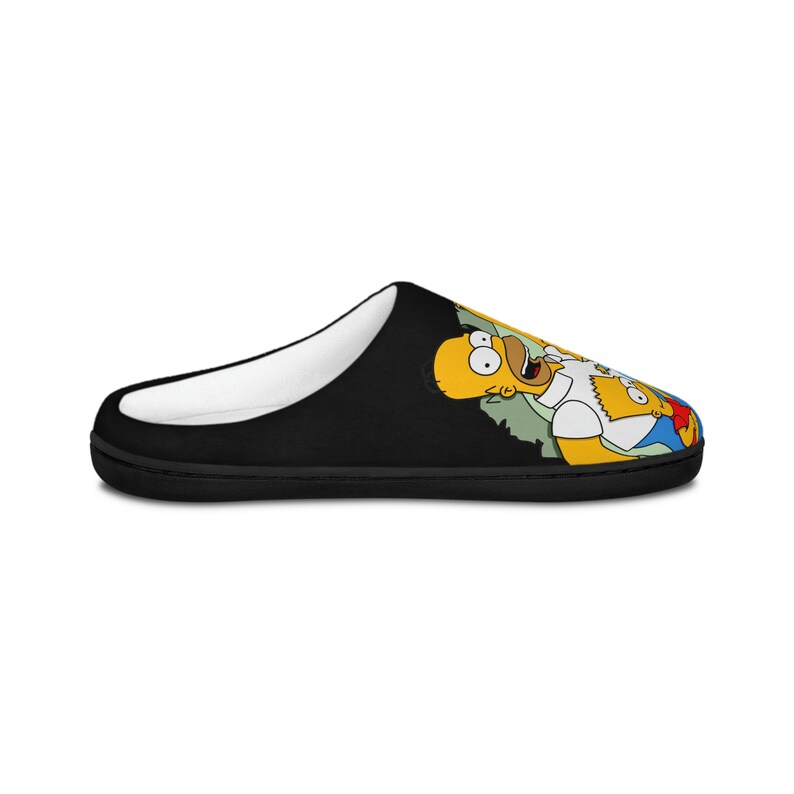 The Simpson Men's Indoor Slippers Simpson Family Cartoon - Etsy