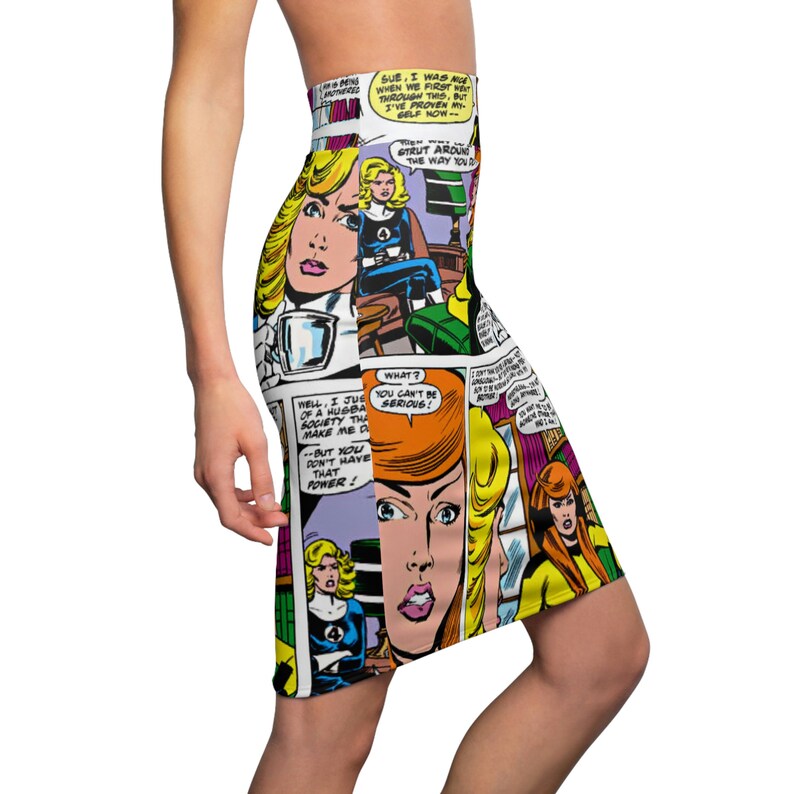 Comic Book Skirt Comic Art Comic Lover Skirt Pop Art Skirt - Etsy