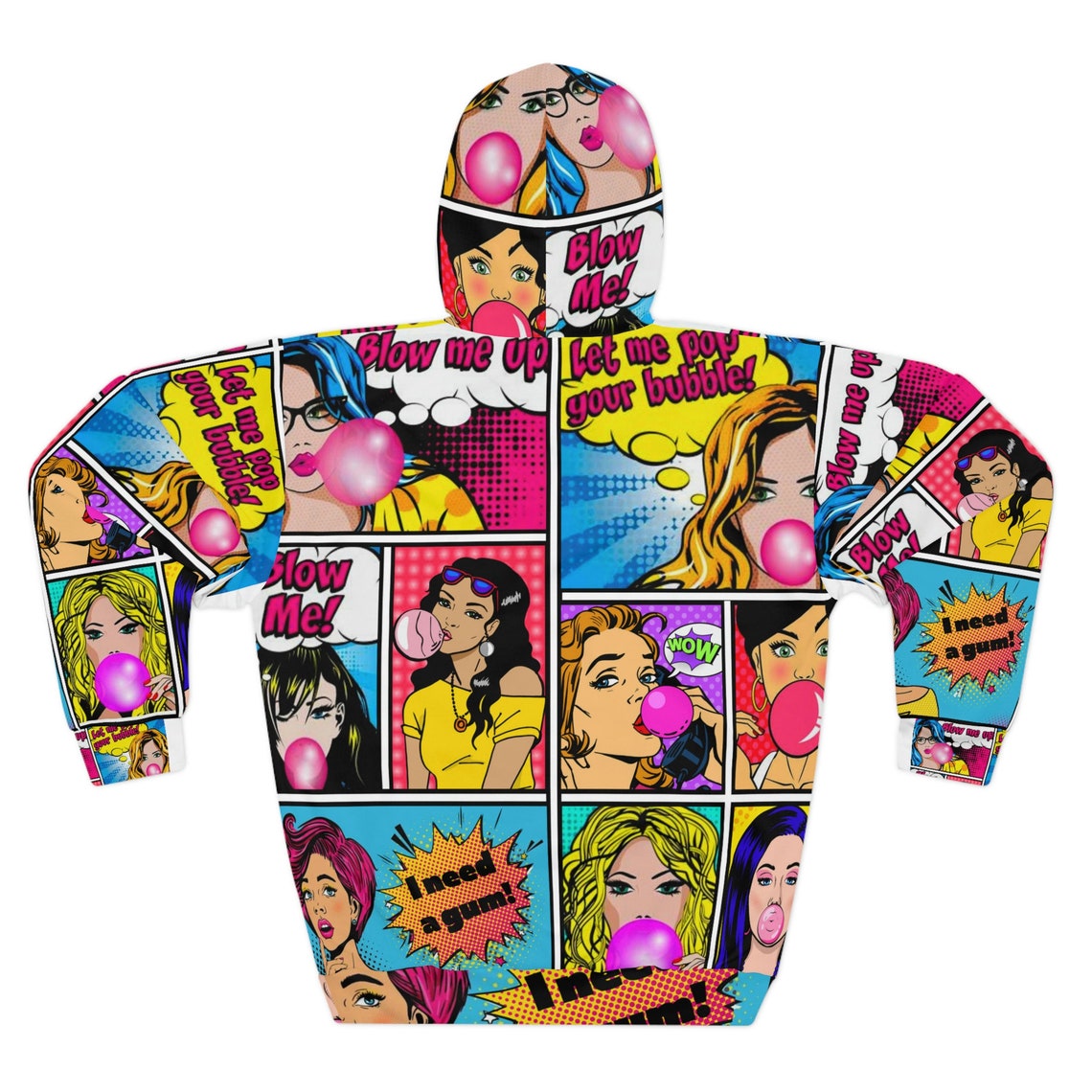 Women's Comic Book Hoodie Comic Art Hoodie Comic Lover Pop - Etsy
