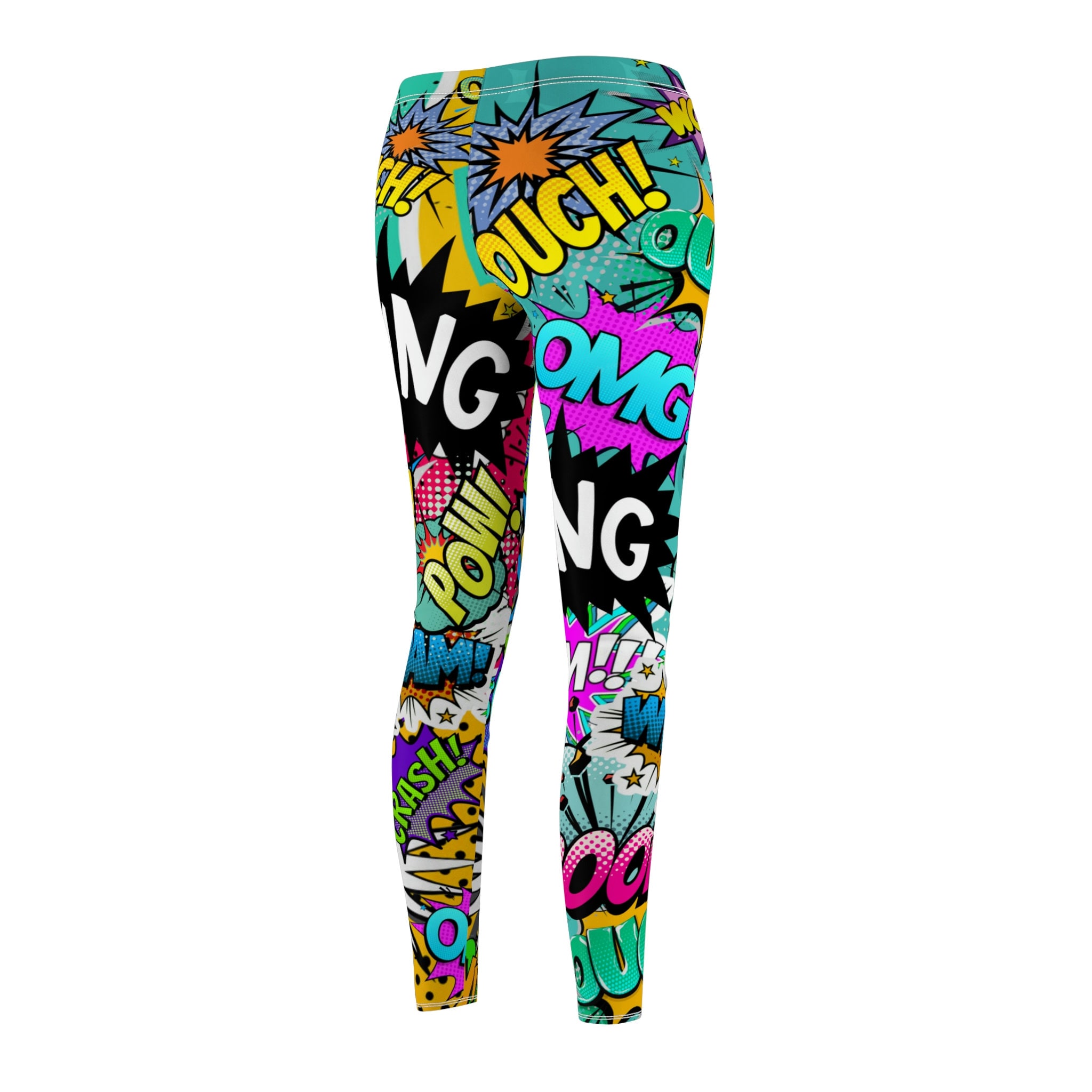 Fun Comic Pop Art Leggings Comic Cartoon Yoga Leggings Comic Leggings ...