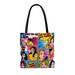 Comic Book Tote Bag Comic Art Bag Comic Lover Tote Bag Pop Art AOP Tote ...