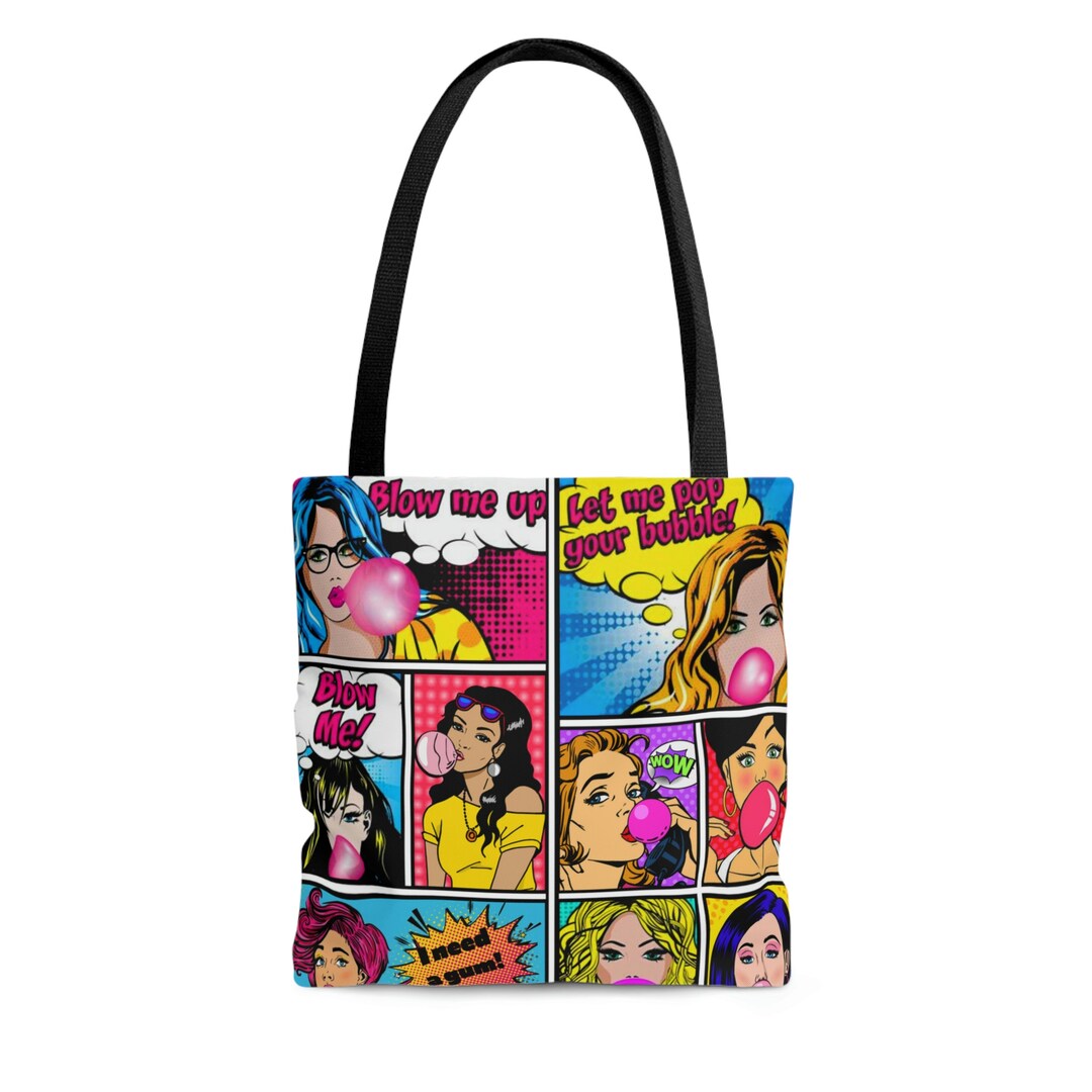 Comic Book Tote Bag Comic Art Bag Comic Lover Tote Bag Pop Art - Etsy