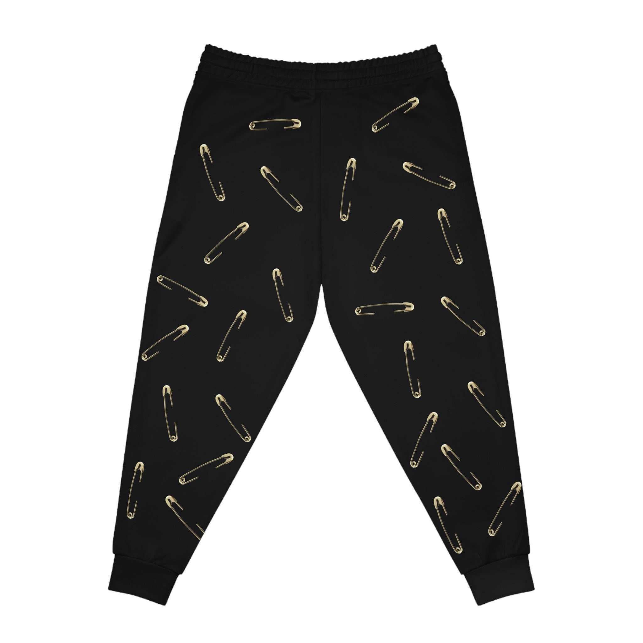 Safety Pin Pants Women's Athletic Joggers Sport Pants Black Sweat Pants ...