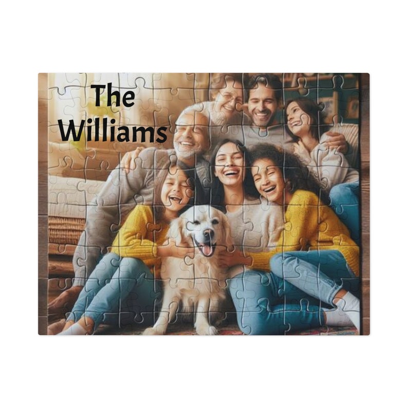 Handcrafted Custom Photo Puzzle, Personalized Jigsaw Puzzle, Unique ...