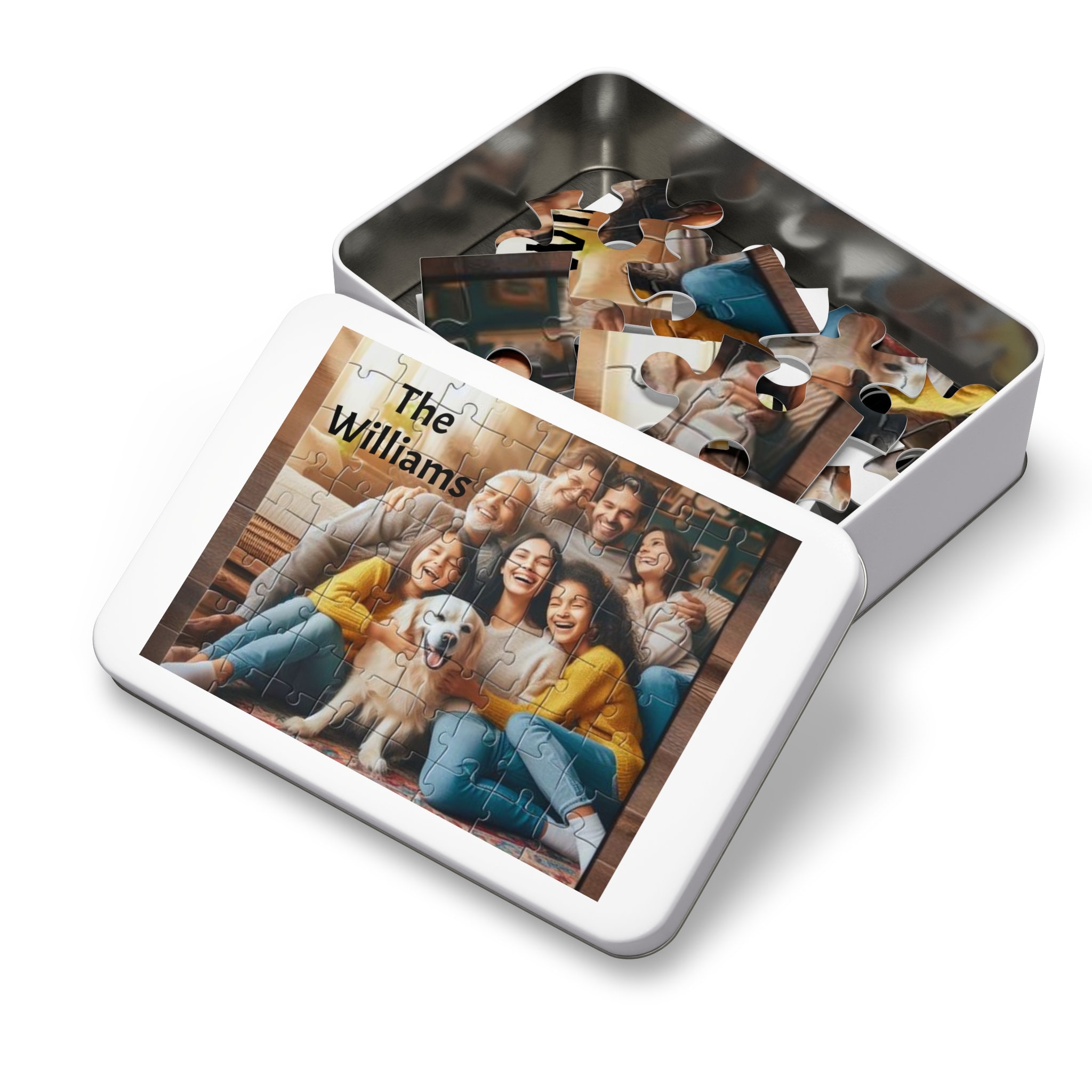 Handcrafted Custom Photo Puzzle, Personalized Jigsaw Puzzle, Unique ...