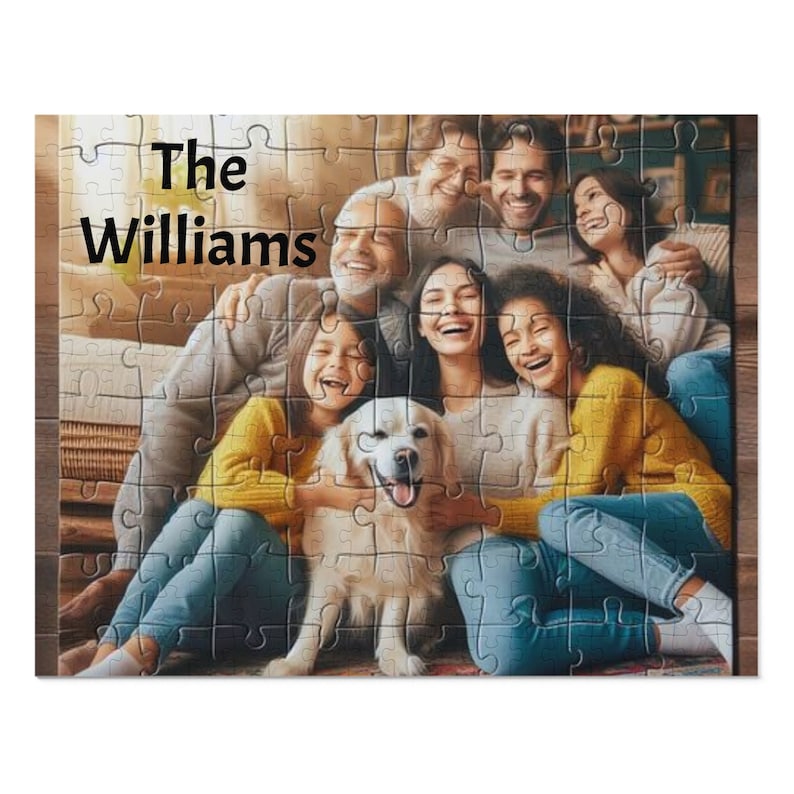 Handcrafted Custom Photo Puzzle, Personalized Jigsaw Puzzle, Unique ...