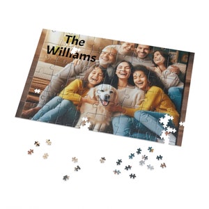 Handcrafted Custom Photo Puzzle, Personalized Jigsaw Puzzle, Unique ...