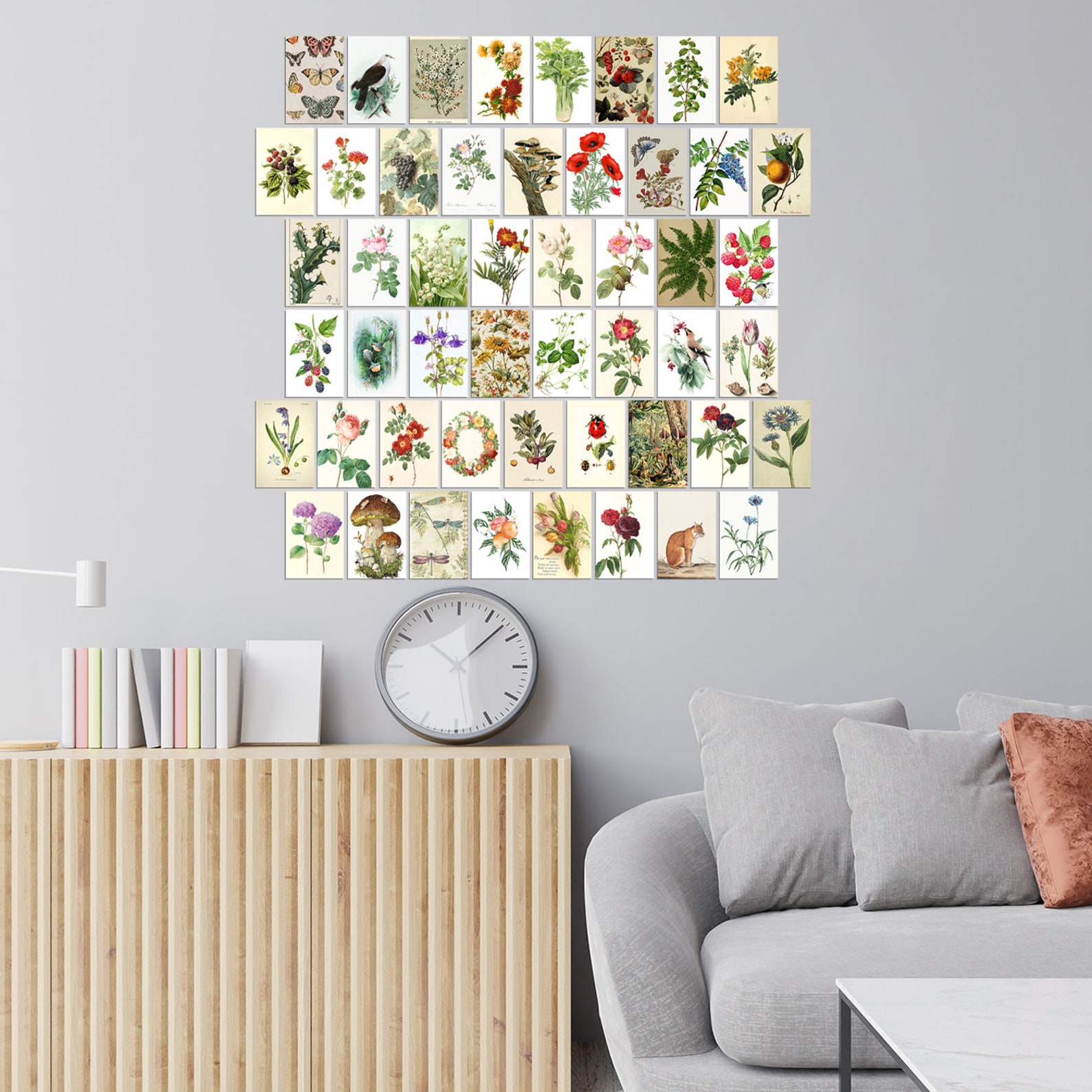 50 Pcs Cottagecore Wall Collage Kit Cottagecore Room Bedroom Etsy