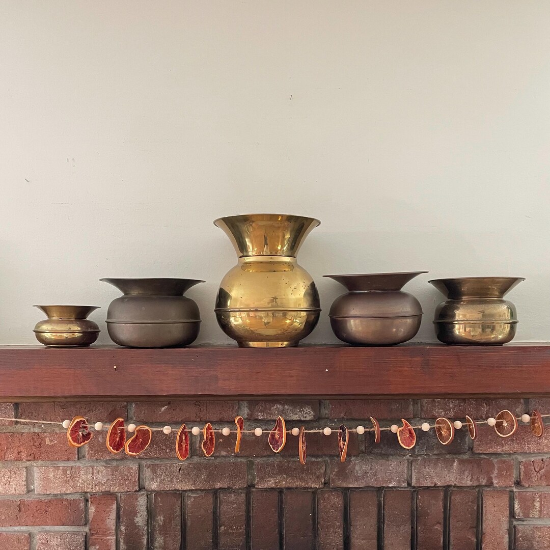 Vintage Brass Spittoon: Aged Rustic Home Decor, Choice of Five - Etsy