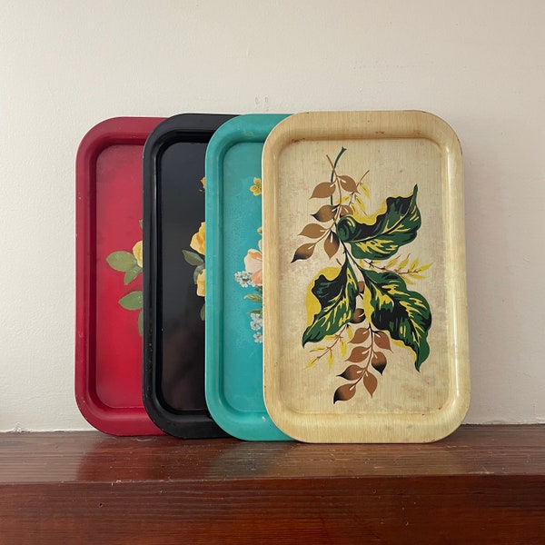 Vintage Metal Tray - Etsy