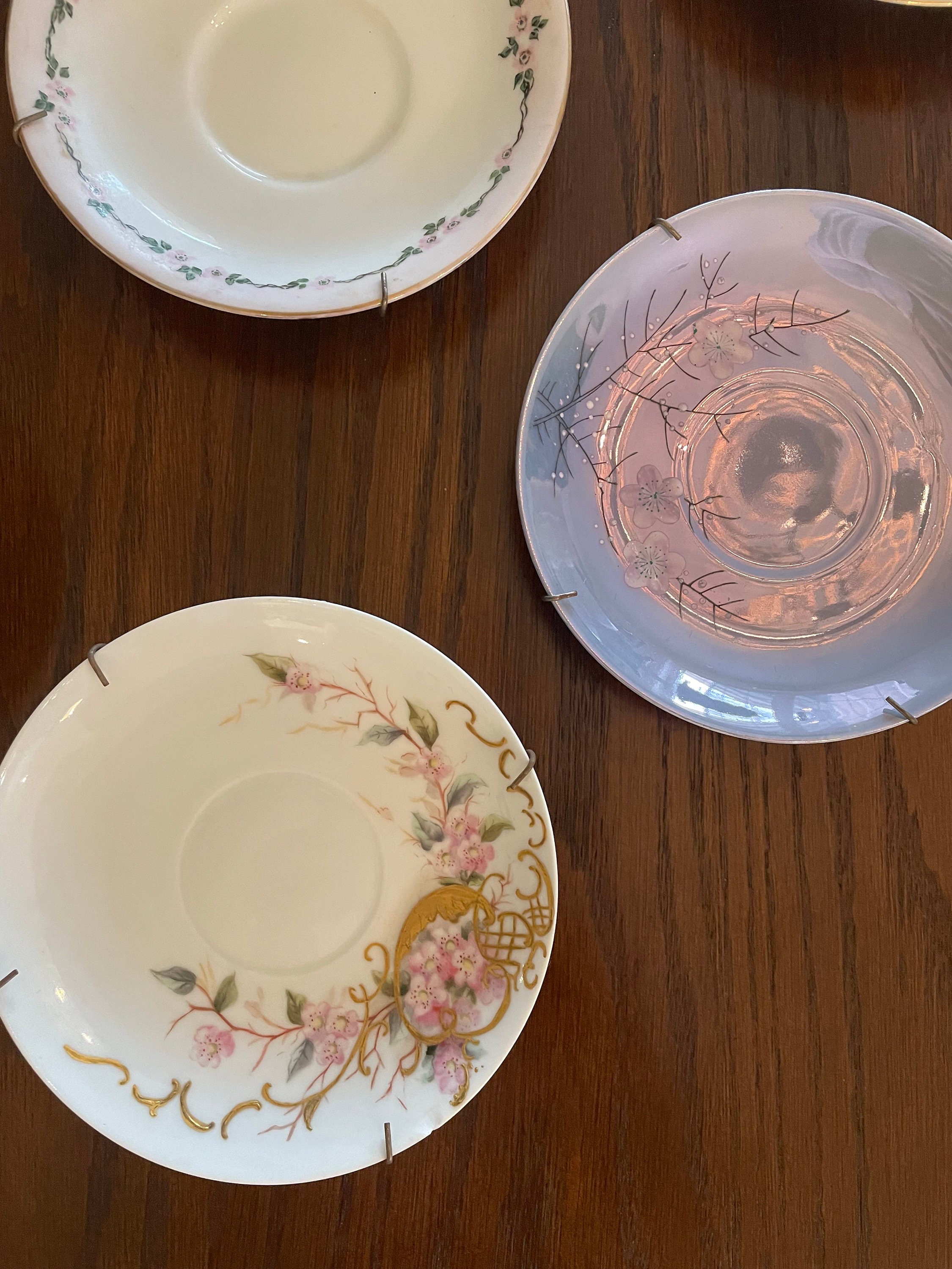 Vintage Saucer Collection, Limoges Saucer, Japanese Ceramic Collection ...