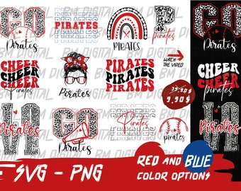 School Spirit Pirates Svg - Etsy