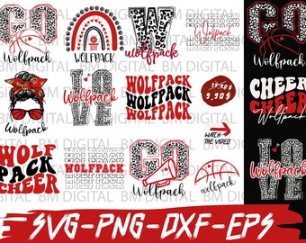 Wolfpack Basketball Png - Etsy