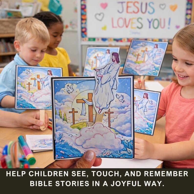 Ascension of Jesus Bible Craft for Kids | Sunday School Activity ...