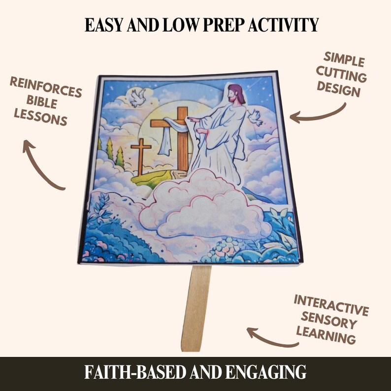 Ascension of Jesus Bible Craft for Kids | Sunday School Activity ...