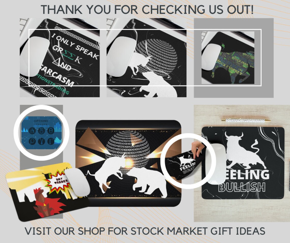 Traders Mouse Pad, Gift for Stocks, Forex, Crypto, Options Trader and ...