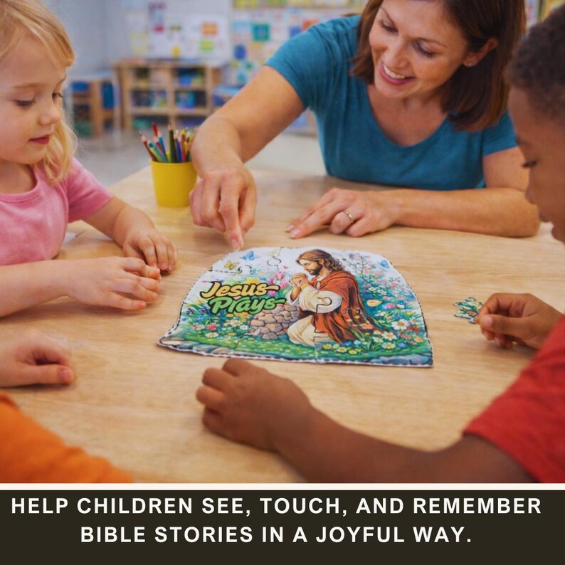 Jesus Prays Puzzle Craft | Gethsemane Bible Activity (instant Download ...