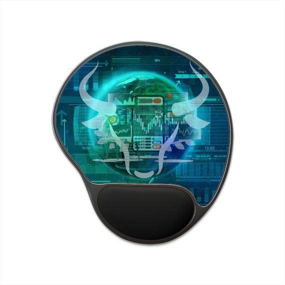 Stock Market Mousepad With Wrist Rest Gift for Day Trader - Etsy