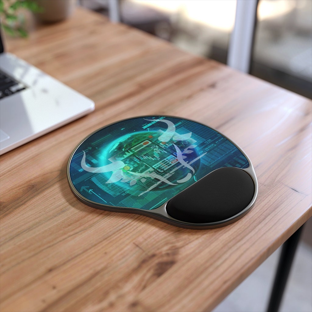 Stock Market Mousepad With Wrist Rest, Gift for Day Trader, Options ...