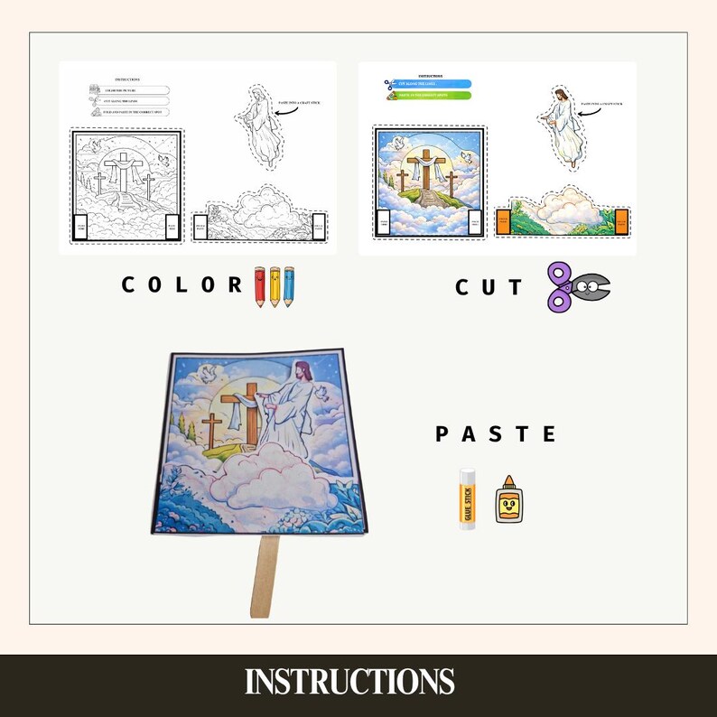 Ascension of Jesus Bible Craft for Kids | Sunday School Activity ...