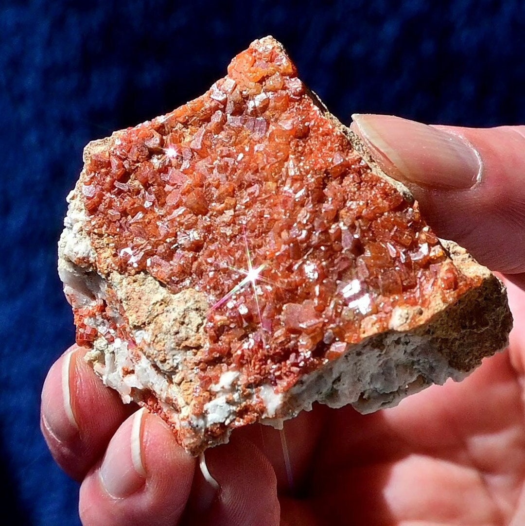 Vanadinite Specimen, Vanadinite Cluster, Vanadinite on Barite, Raw Vanadinite, Vanadinite ...