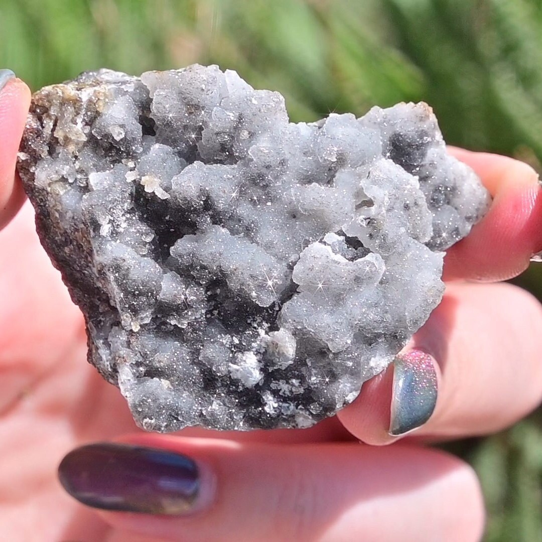 Chalcedony Specimen, Bulgarian Chalcedony, Galena: Shiny Chalcedony ...