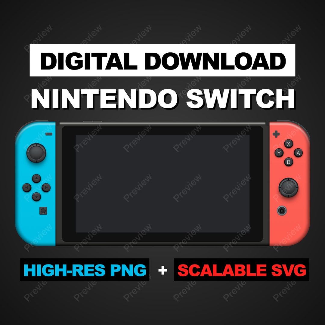 Switch Console (blue/red) - SVG & PNG - High Resolution, Scalable ...