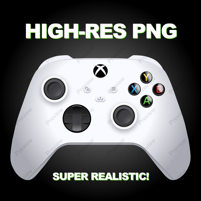 Xbox One Controller (white) - SVG & PNG - High Resolution, Scalable ...