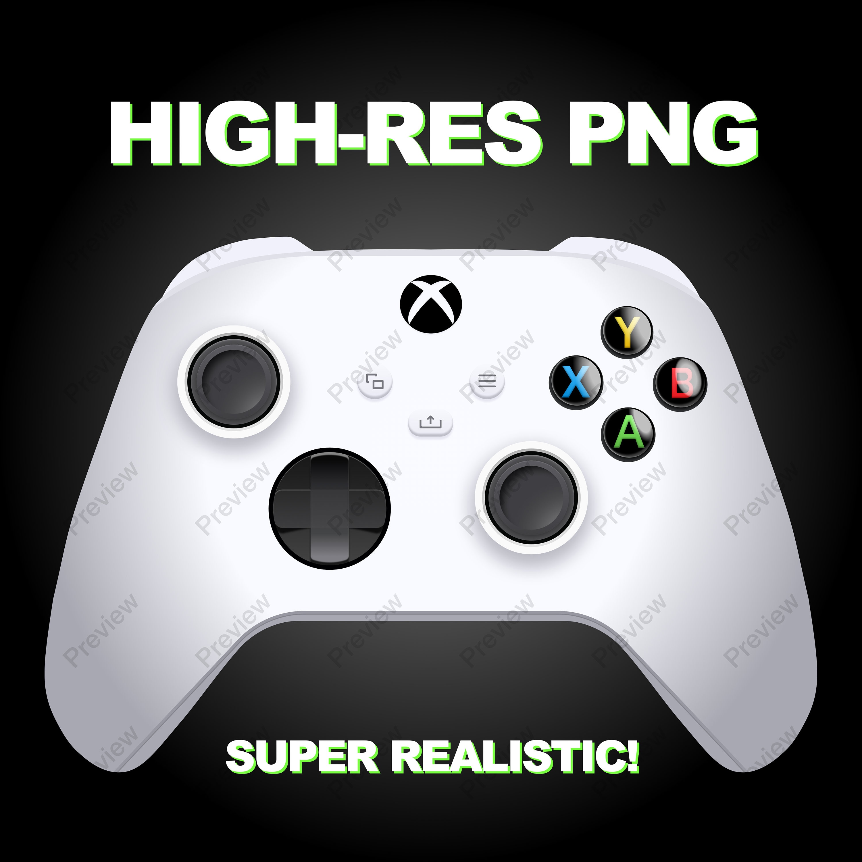 Xbox One Controller (white) - SVG & PNG - High Resolution, Scalable ...