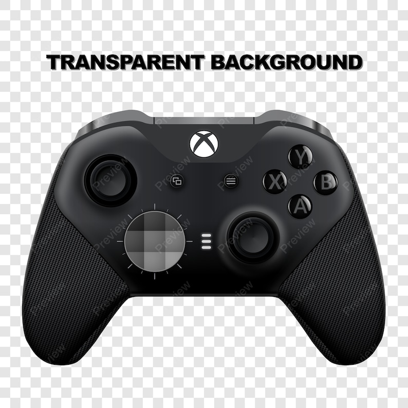 Xbox One Elite Controller (black) - PNG + SVG + PDF - High Resolution ...