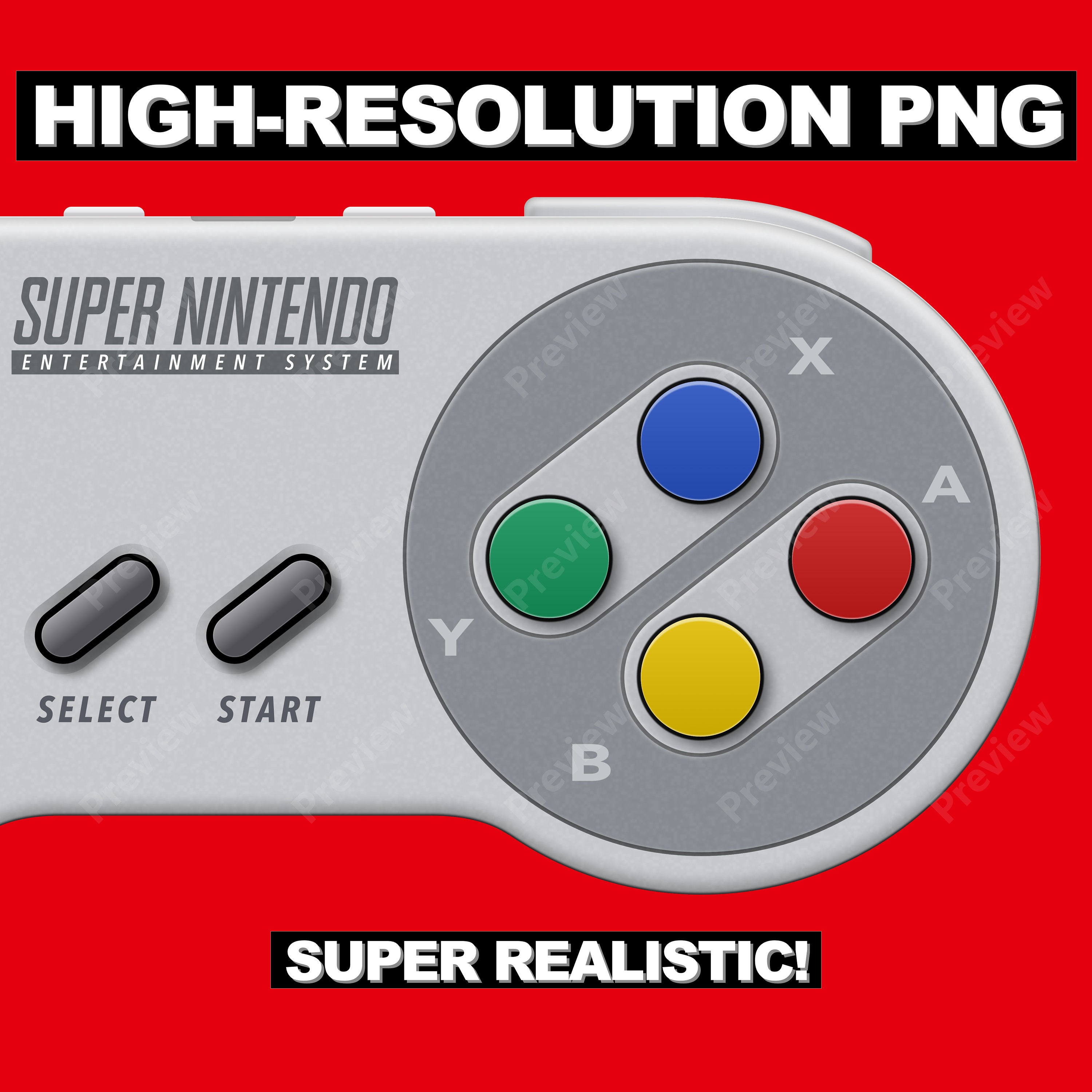 Snes Controller - PNG + SVG + PDF - High Resolution, Scalable ...