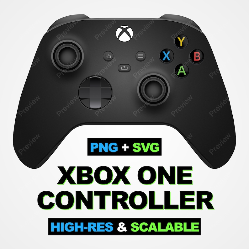 Xbox One Controller black SVG & PNG High Resolution, Scalable ...