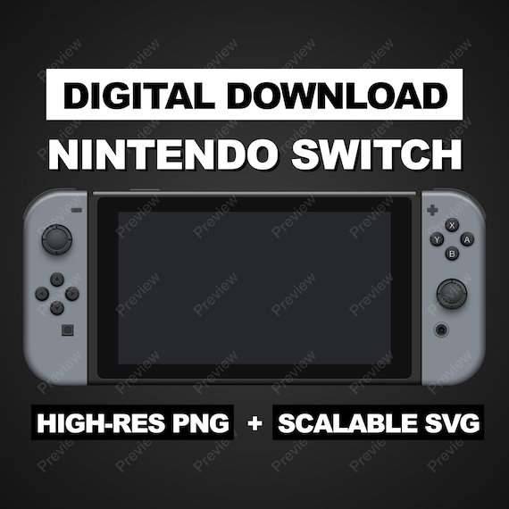 Switch Console grey SVG & PNG High Resolution Scalable | Etsy