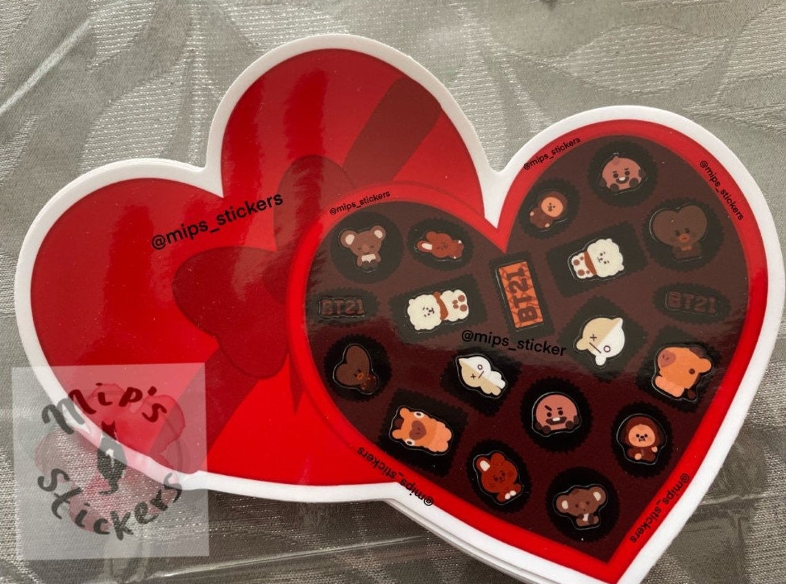 BT21 Stickers BT21 Sticker Sheet BT21 Stationary - Etsy