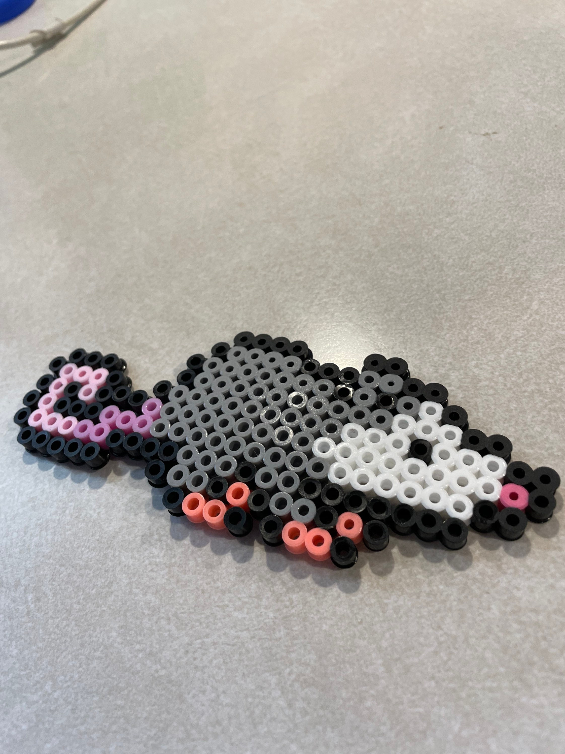 Opossum Perler Bead Art Possum Keychain Wall Art Car - Etsy Canada